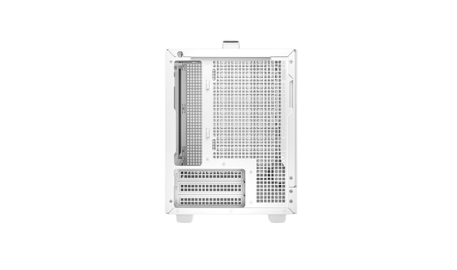 DeepCool CH160 Mini-ITX, Full-Sized Air Cooler Support, Direct Insert GPU Capable, White PC Case ...